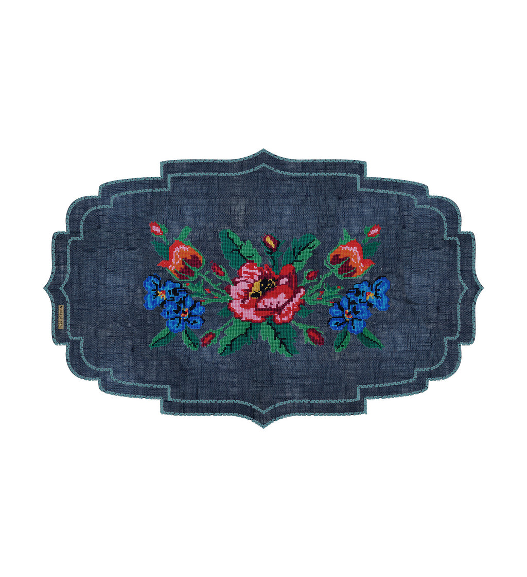 Gobelin Blue - פלייסמט פי וי סי בחיתוך צורני – יש מאין Beija Flor